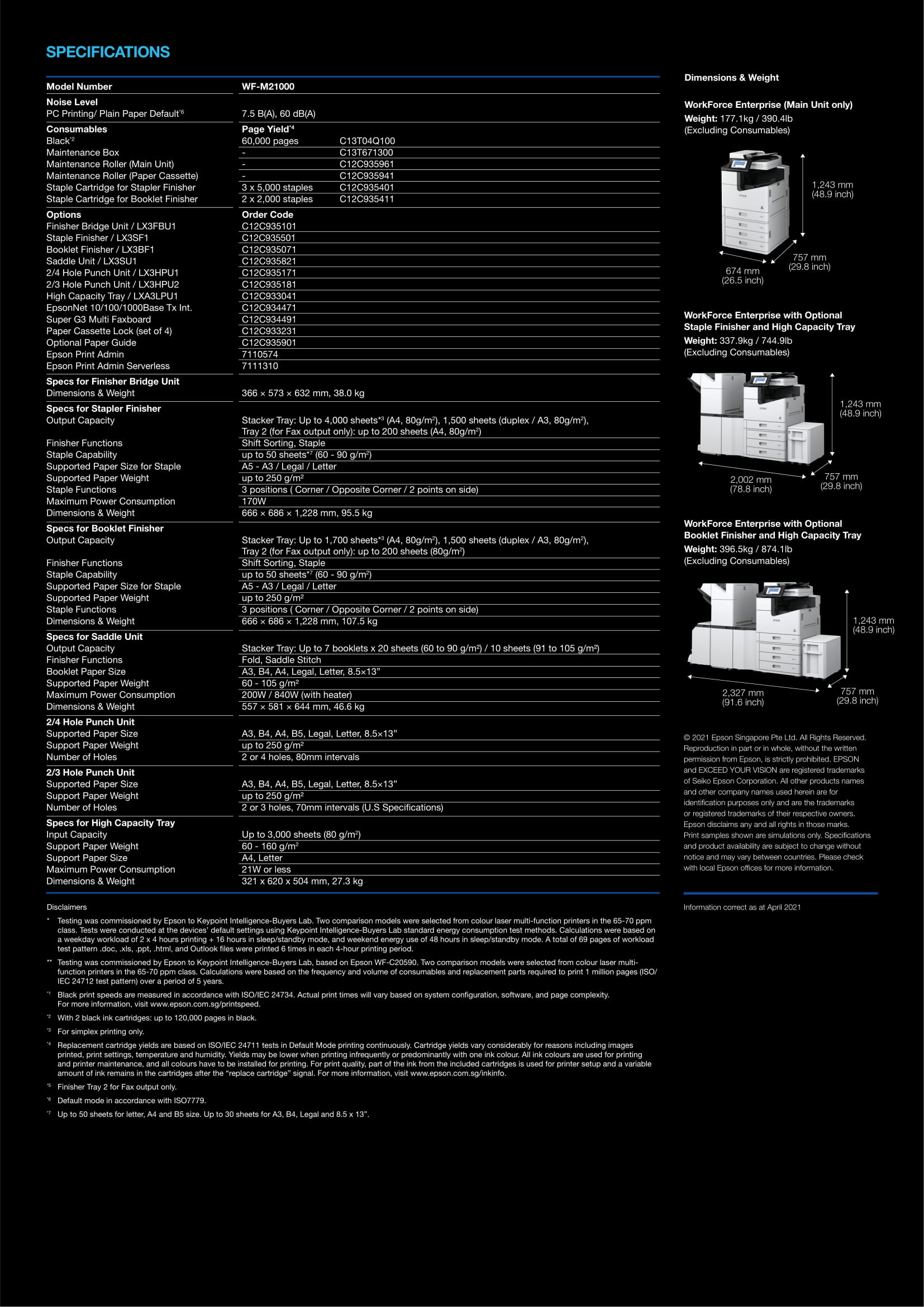 Epson WorkForce Printer WF-M21000 - Đại lý phân phối ủy quyền máy in Epson chính hãng tại Việt Nam